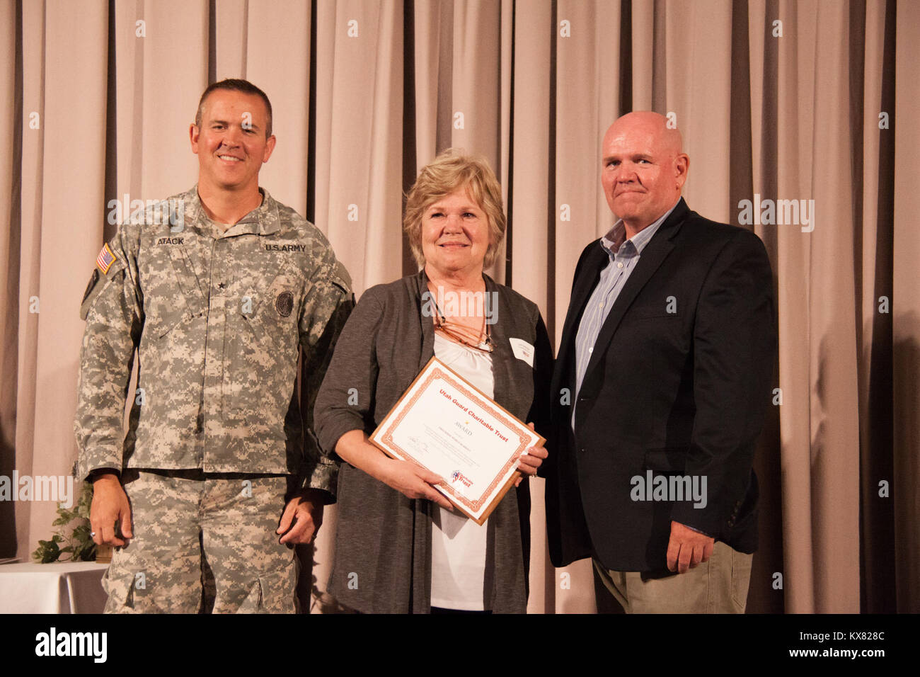 US Army National Guard awards and promotion presentation ceremony Stock ...