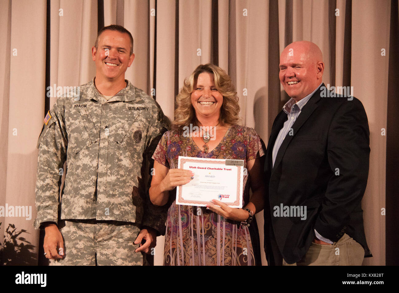US Army National Guard awards and promotion presentation ceremony Stock ...