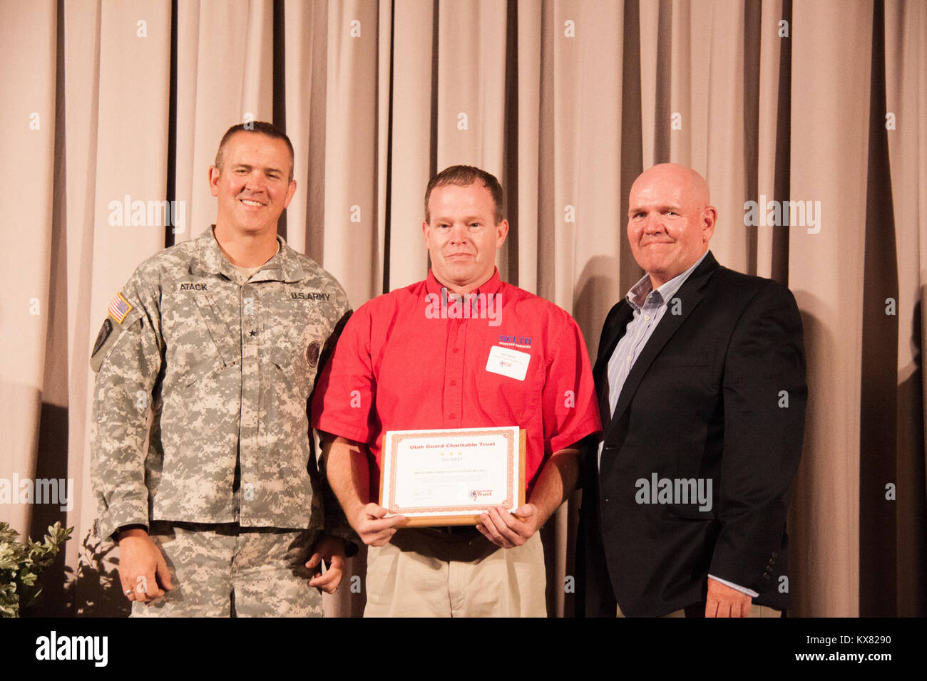 US Army National Guard awards and promotion presentation ceremony Stock ...