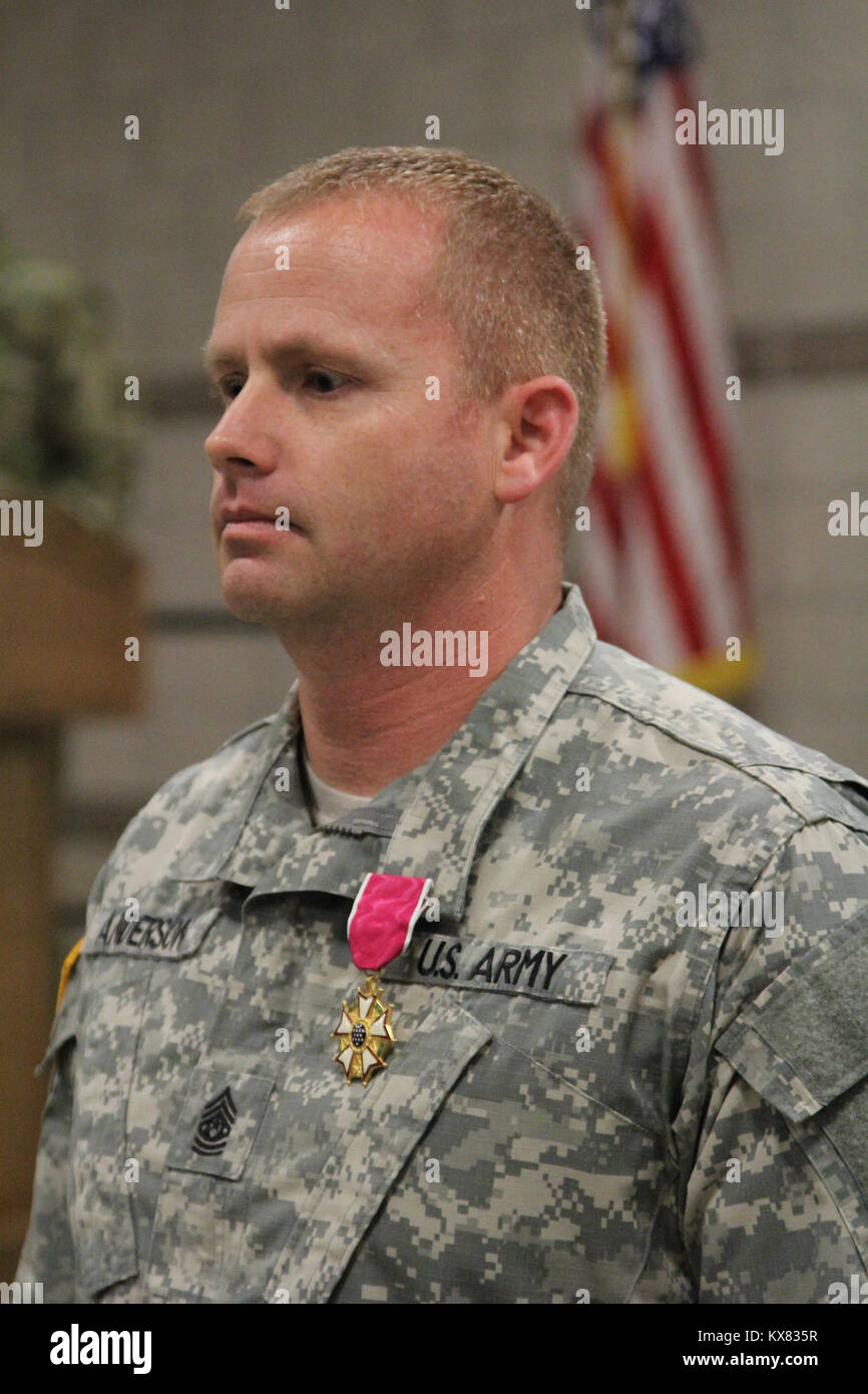 Command Sgt. Maj. Eric Anderson, of the Utah National Guard, was ...