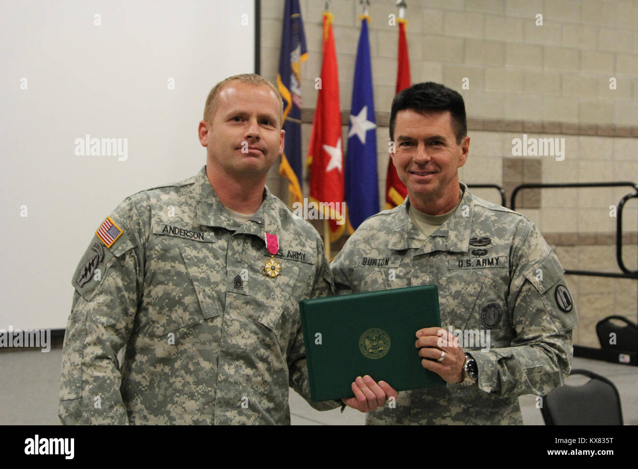 Command Sgt. Maj. Eric Anderson, of the Utah National Guard, was ...