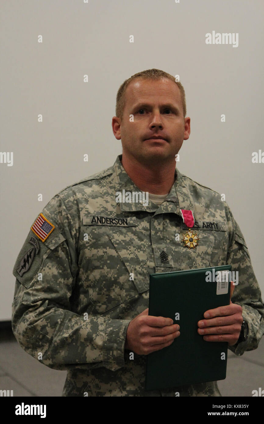 Command Sgt. Maj. Eric Anderson, of the Utah National Guard, was ...
