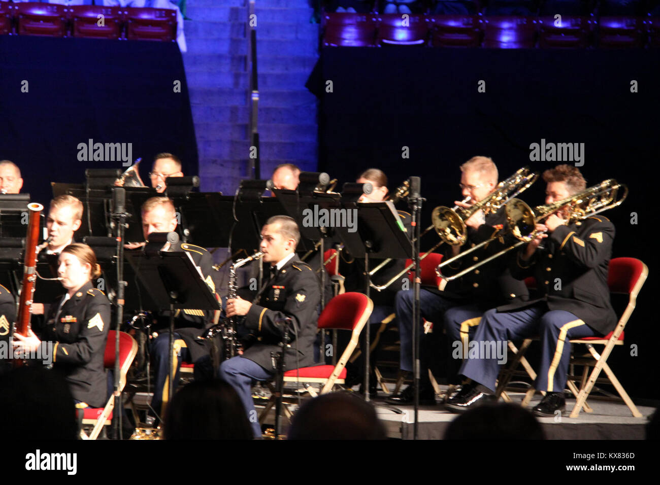 U.S. Army National Guard band with choir perform at music concert in ...