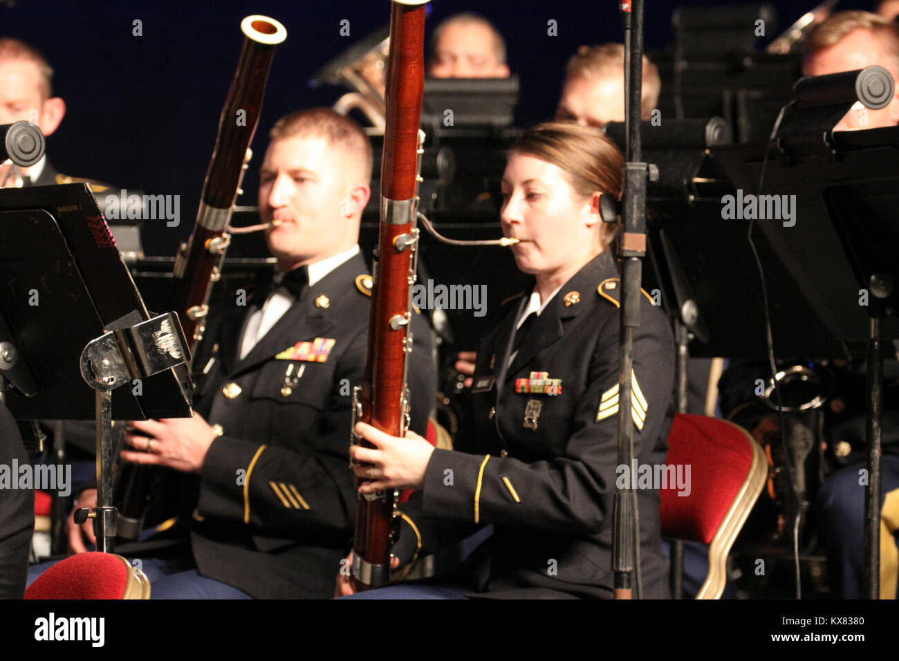 U.S. Army National Guard band and choir entertain at music concert ...