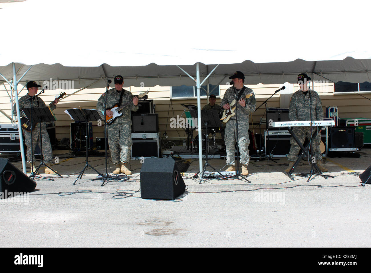 US military rock band Stock Photo - Alamy