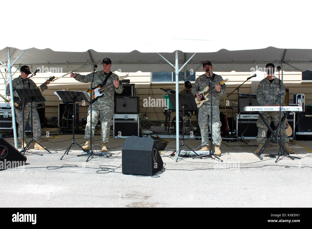 US military rock band Stock Photo - Alamy