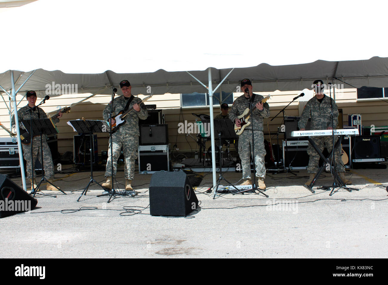 US military rock band Stock Photo - Alamy