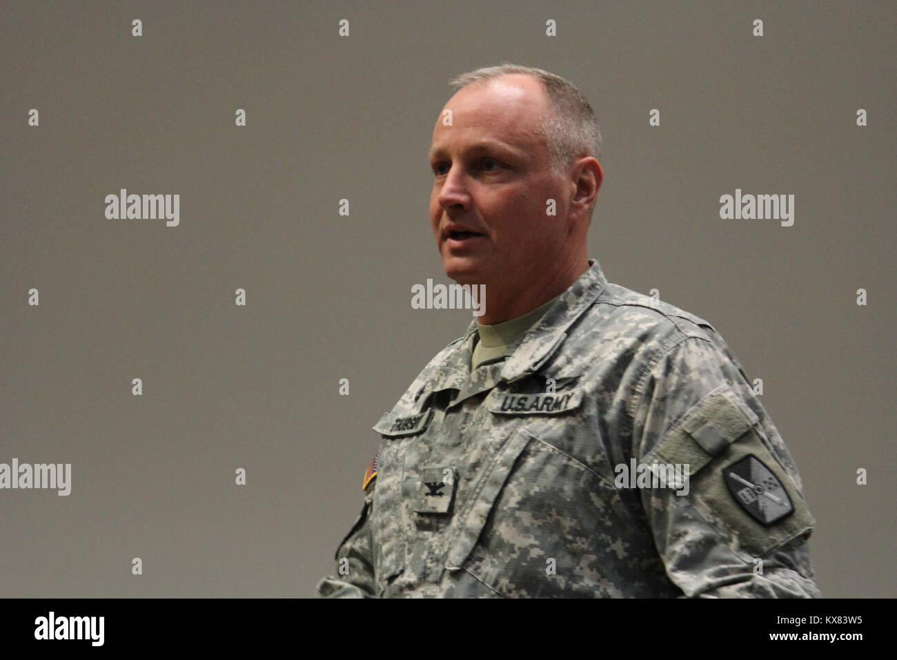 Master Sgt. Gray Hansen, from the 65th Field Artillery Brigade ...