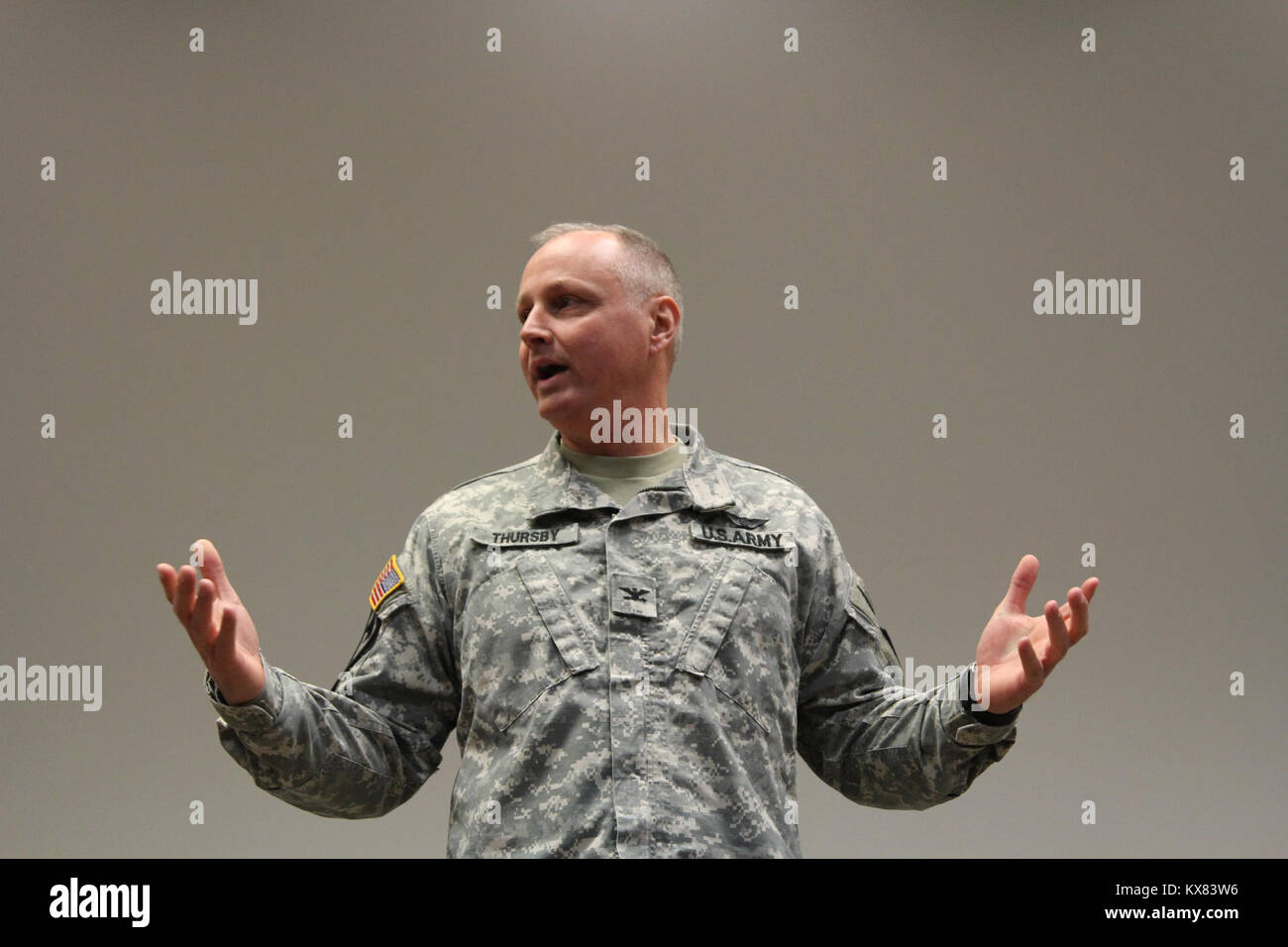 Master Sgt. Gray Hansen, from the 65th Field Artillery Brigade ...