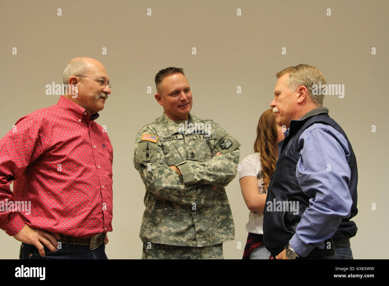 Master Sgt. Gray Hansen, from the 65th Field Artillery Brigade ...
