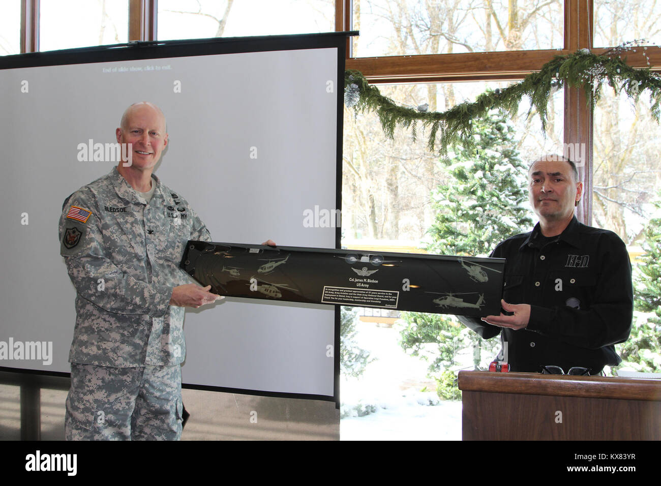 COL James Bledsoe, after more than 27 years of dedicated service ...