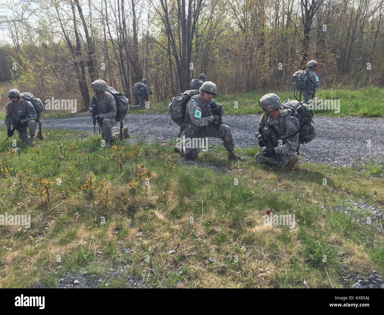 US Army National Guard carrying out various tasks including military ...