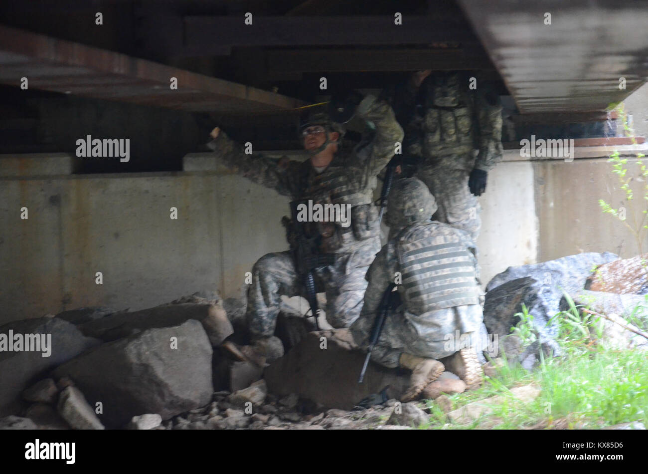 US Army National Guard carrying out various tasks including military ...