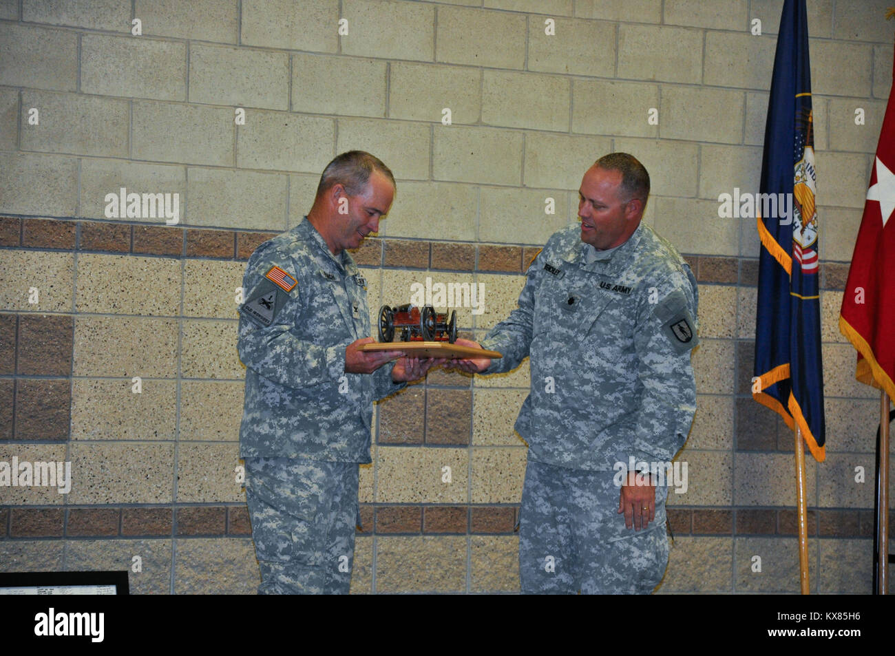 US military National Guard awards and promotion presentation ceremony ...