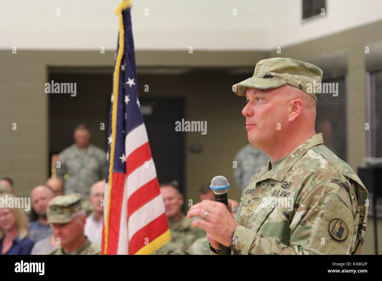 Maj. Shawn Fuellenbach, new commmander of 2nd Battalion, 222nd Field ...