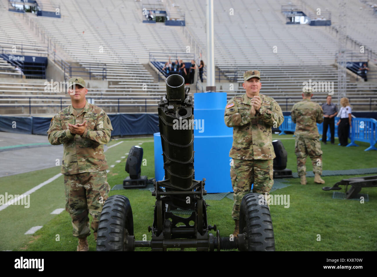 US Army National Guard perform ceremonial duties at celebration event ...