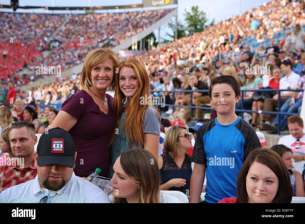 Celebration event at the Brigham Young University Stadium of Fire Stock ...