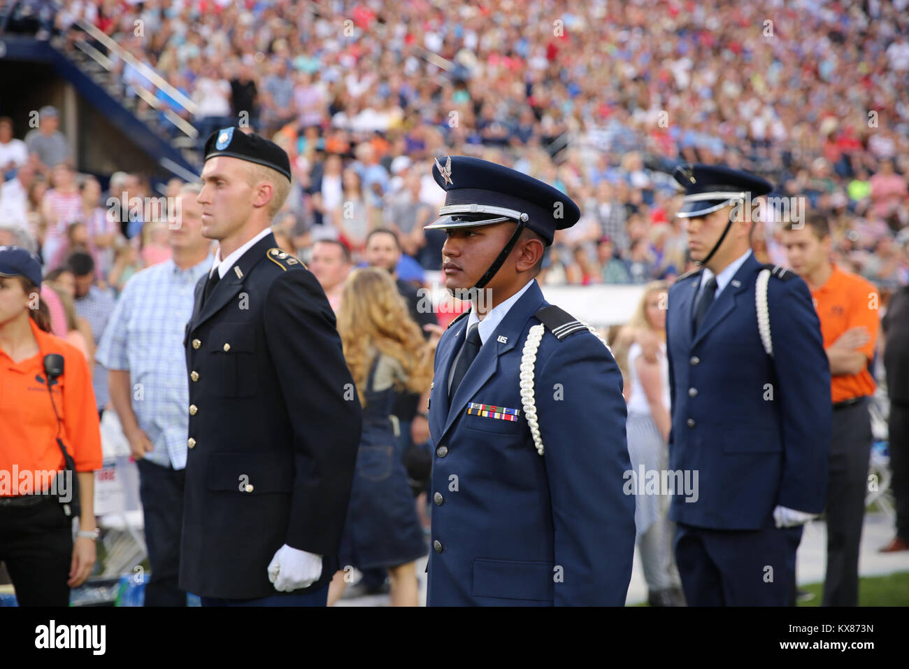 US Army National Guard perform ceremonial duties at celebration event ...