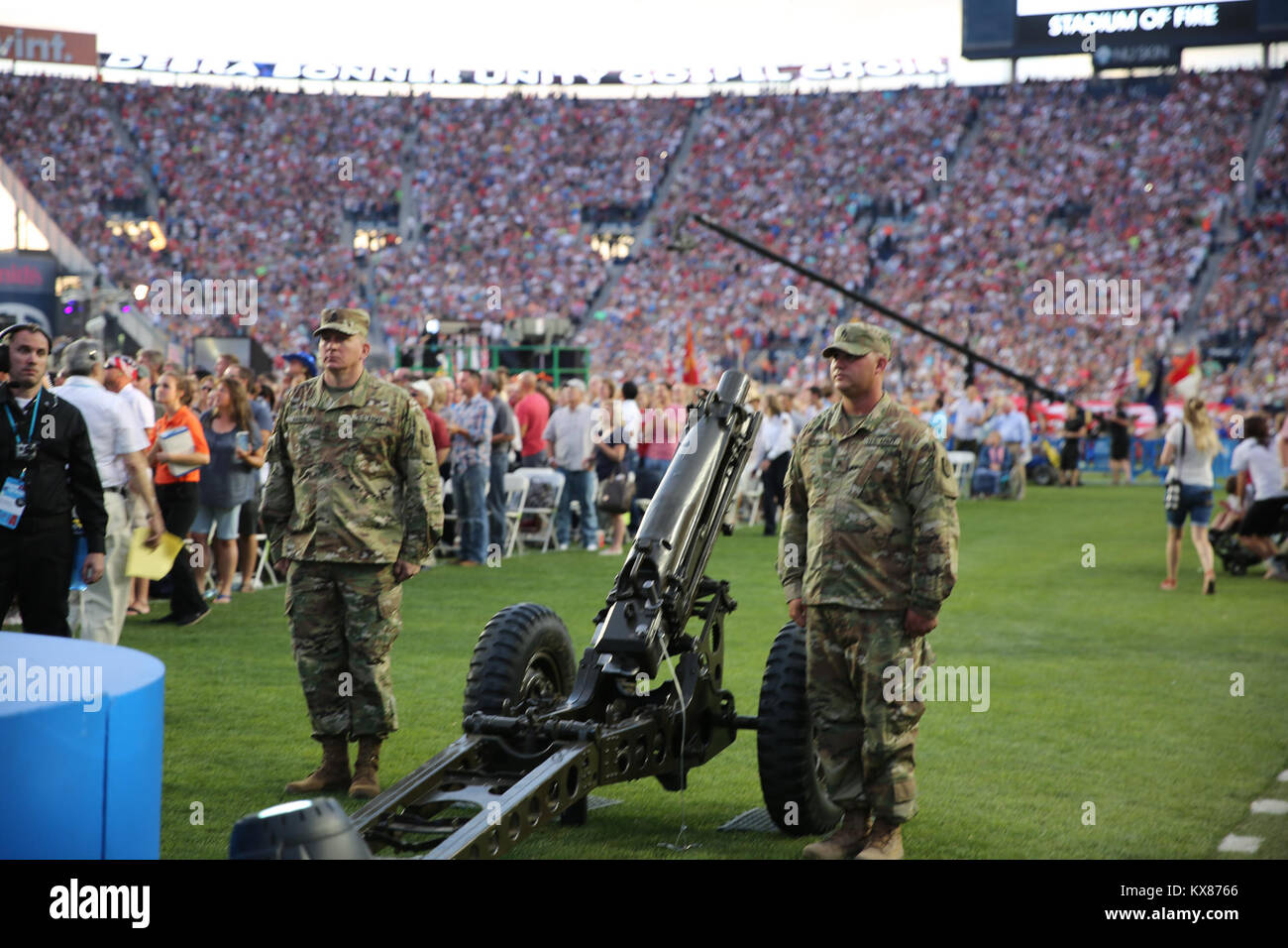 US Army National Guard perform ceremonial duties at celebration event ...