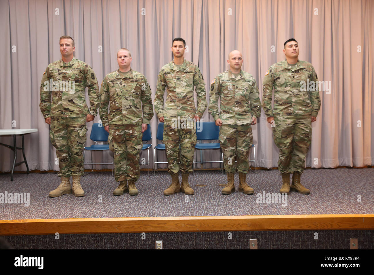 US Army National Guard awards and promotion presentation ceremony Stock ...