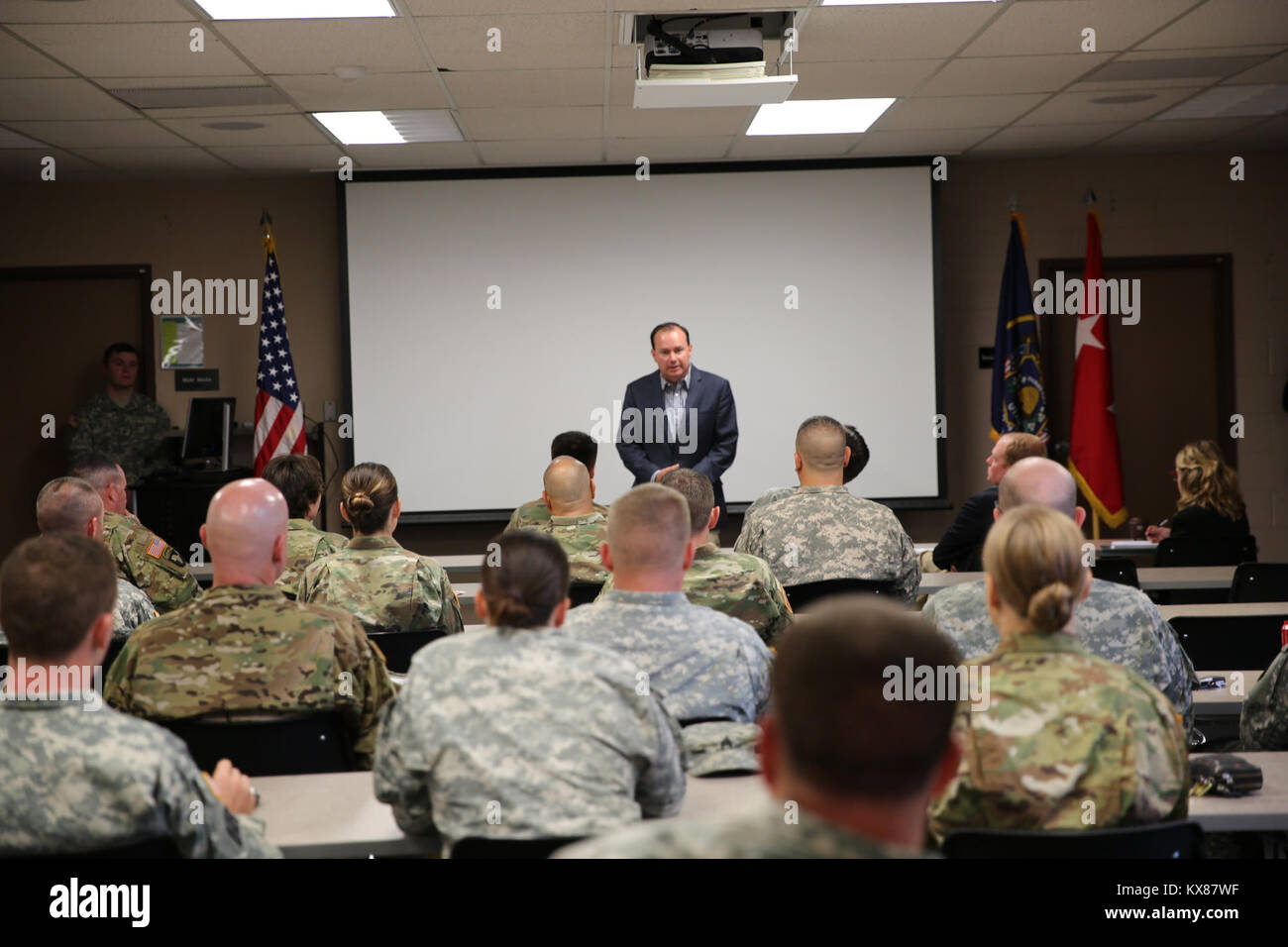 U.S. Senator Mike Lee meets with Maj. Gen. Jeff Burton and Utah ...