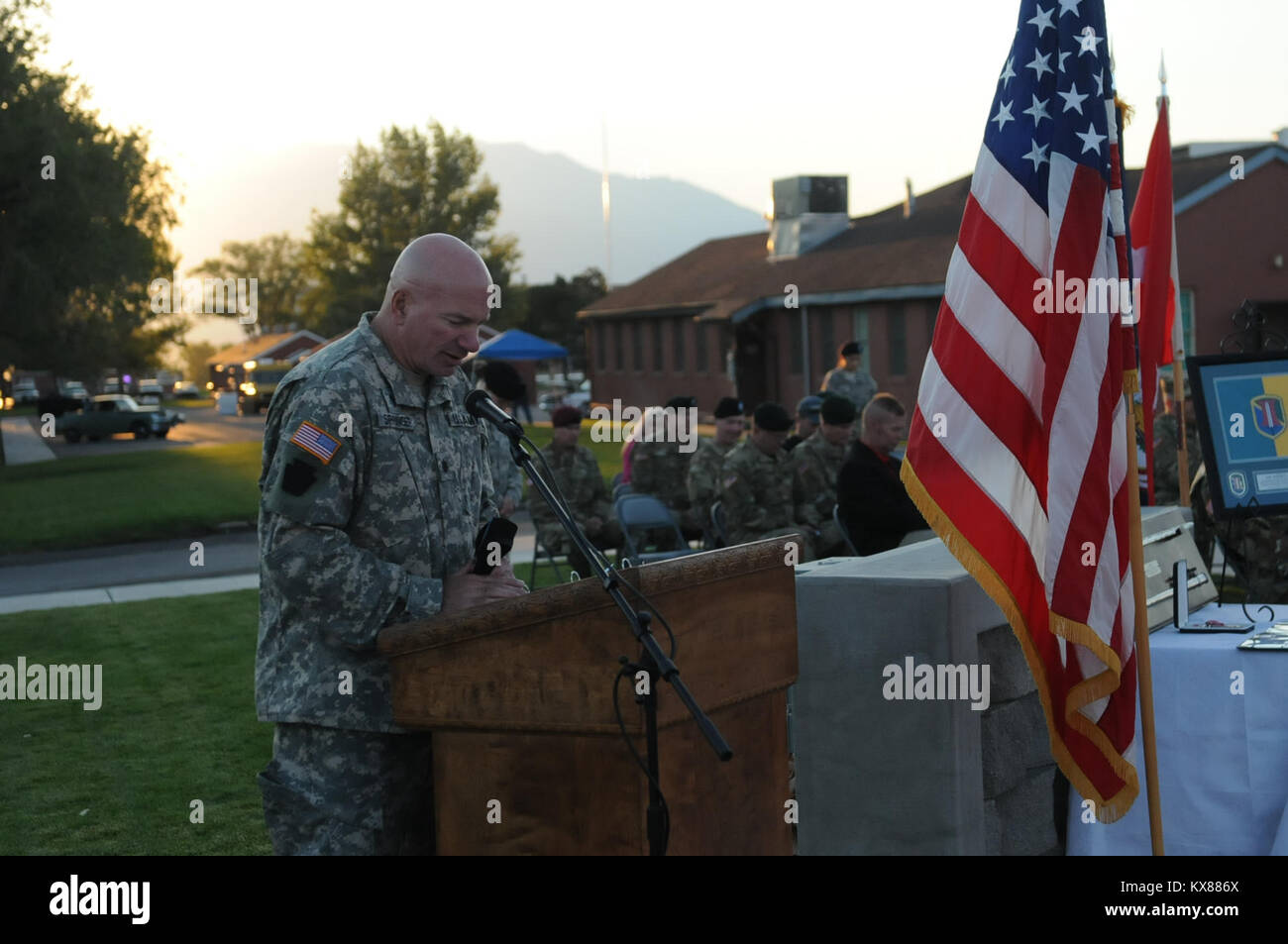 204th Maneuver Enhancement Brigade change of command photos Stock Photo ...