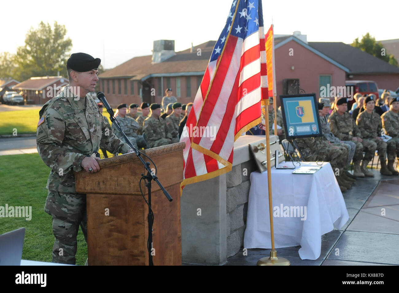 204th Maneuver Enhancement Brigade change of command photos Stock Photo ...