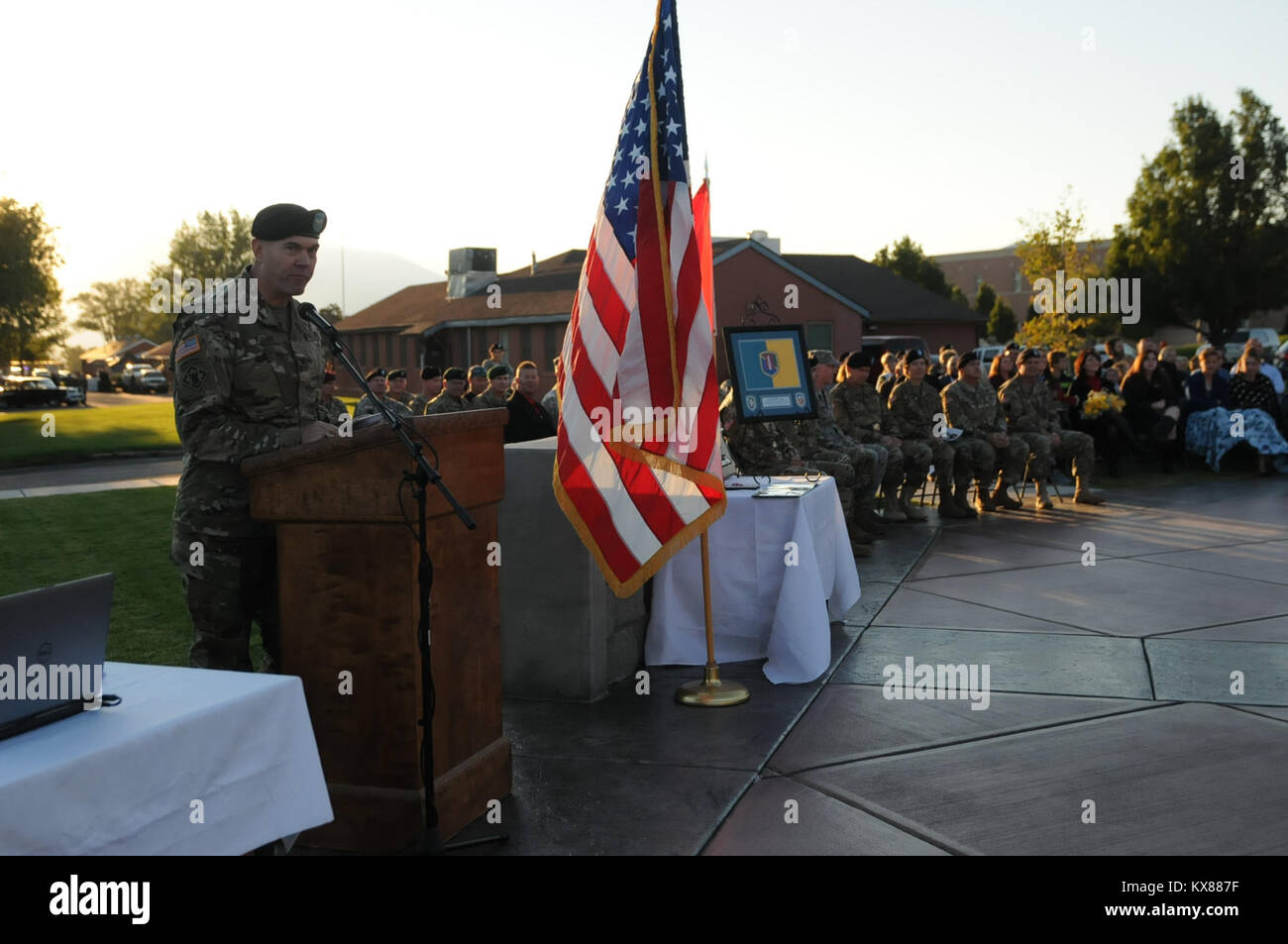 204th Maneuver Enhancement Brigade change of command photos Stock Photo ...