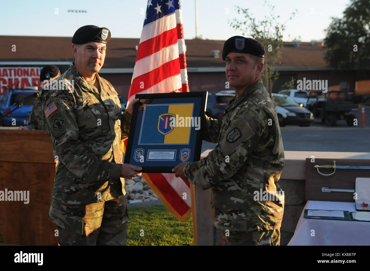 204th Maneuver Enhancement Brigade change of command photos Stock Photo ...