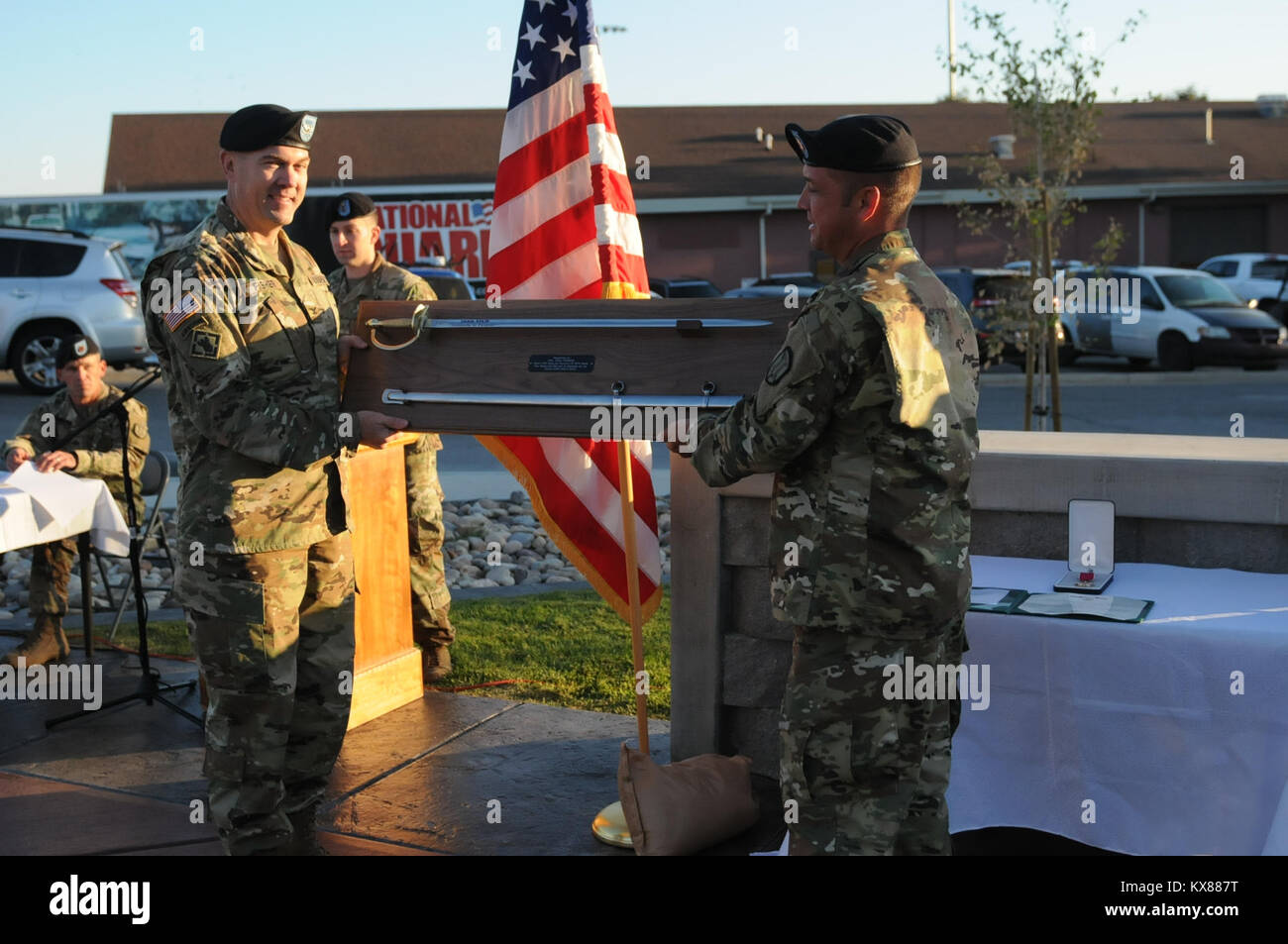 204th Maneuver Enhancement Brigade change of command photos Stock Photo ...