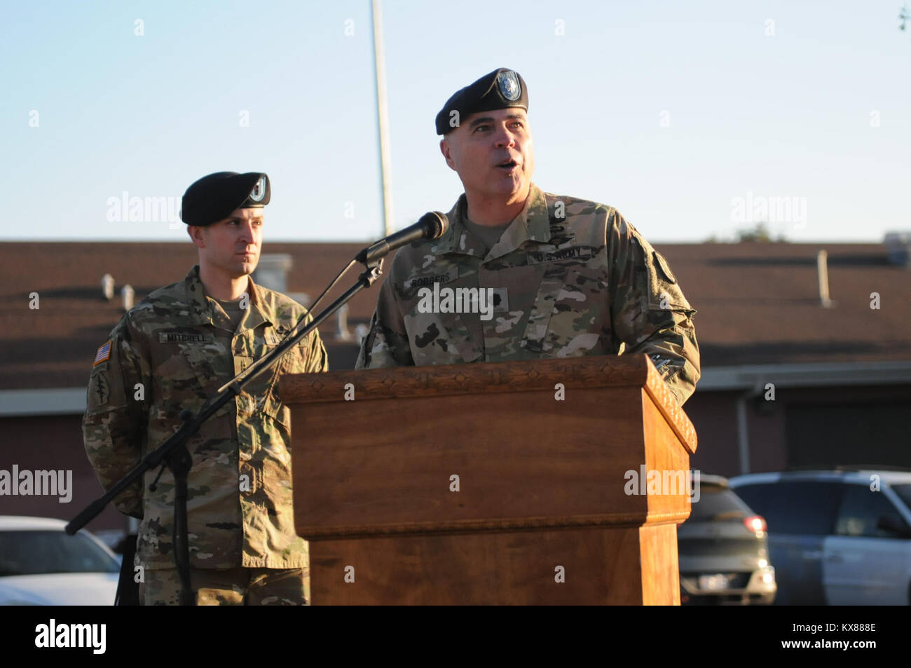 204th Maneuver Enhancement Brigade change of command photos Stock Photo ...