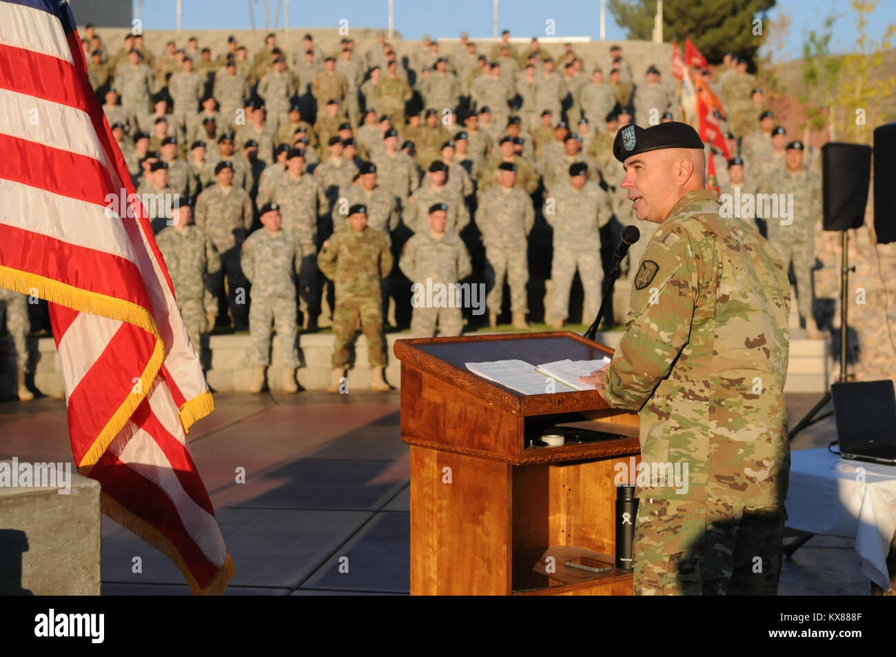 204th Maneuver Enhancement Brigade change of command photos Stock Photo ...