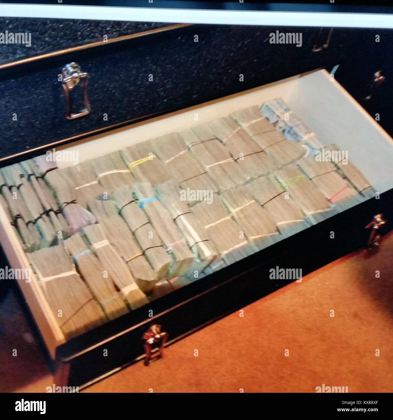 Counterfeit money seized by law enforcement and U.S. National Guard ...