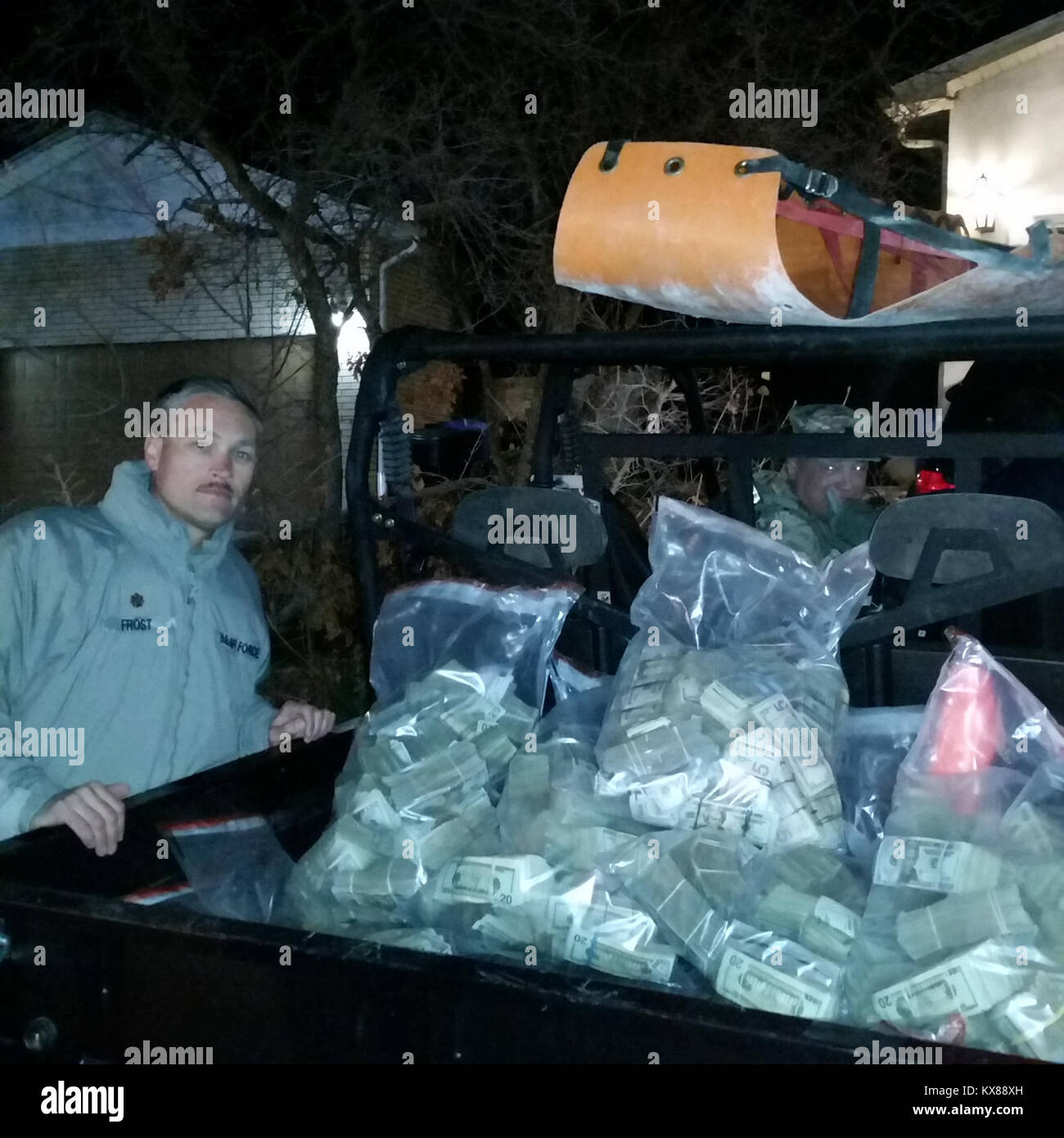 Counterfeit money seized by law enforcement and U.S. National Guard ...