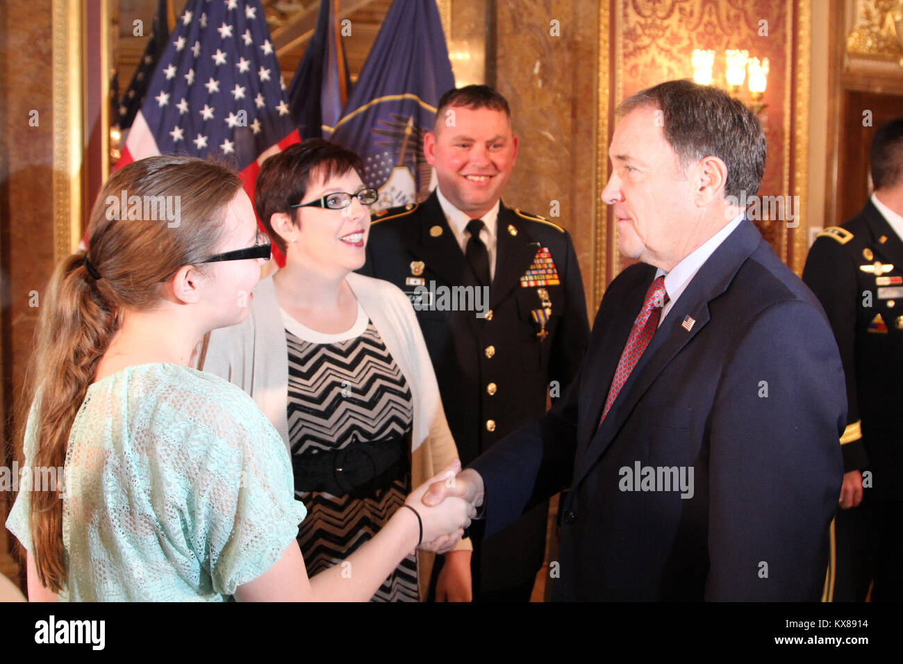 Gov. Herbert presented the Utah Cross to Sgt. 1st Class Brett Heath on ...
