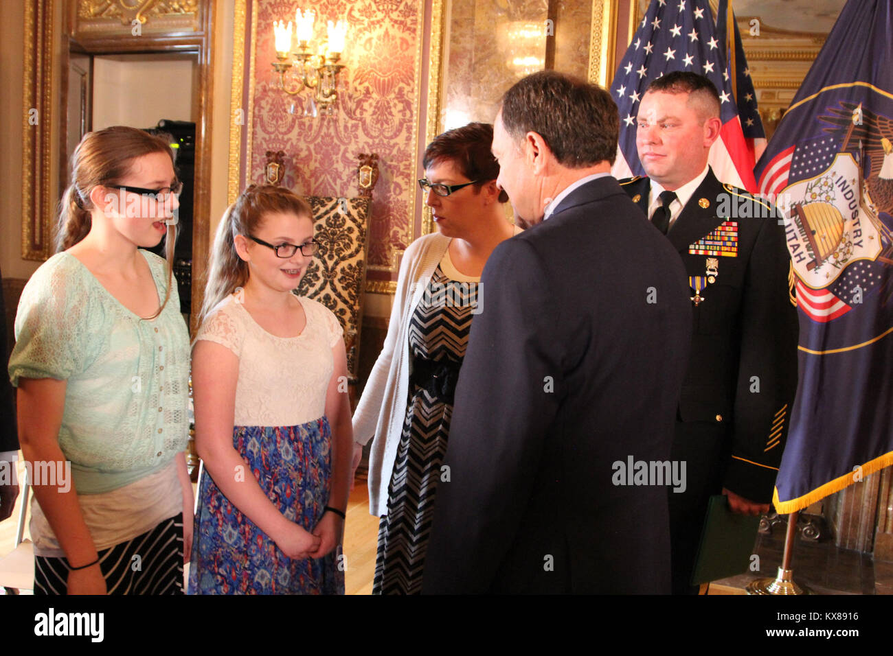 Gov. Herbert presented the Utah Cross to Sgt. 1st Class Brett Heath on ...