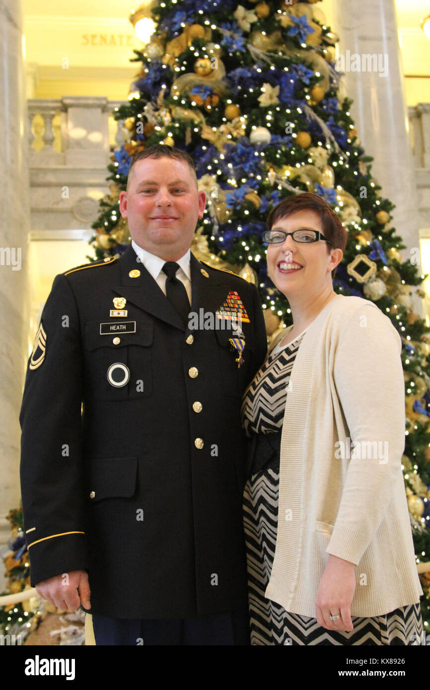 Gov. Herbert presented the Utah Cross to Sgt. 1st Class Brett Heath on ...