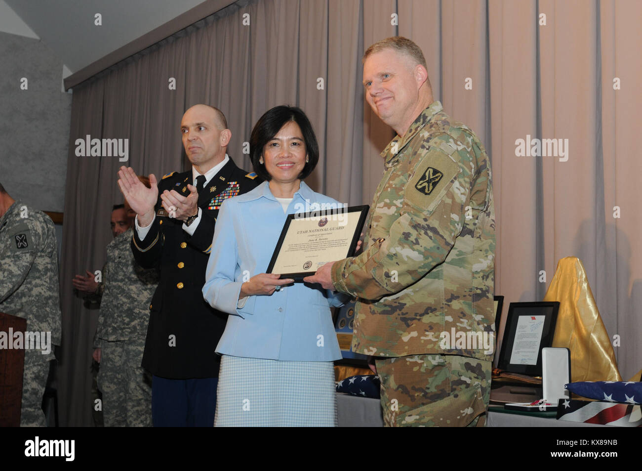 COL Steve Stevens' retirement ceremony 2-3-2017 Stock Photo - Alamy