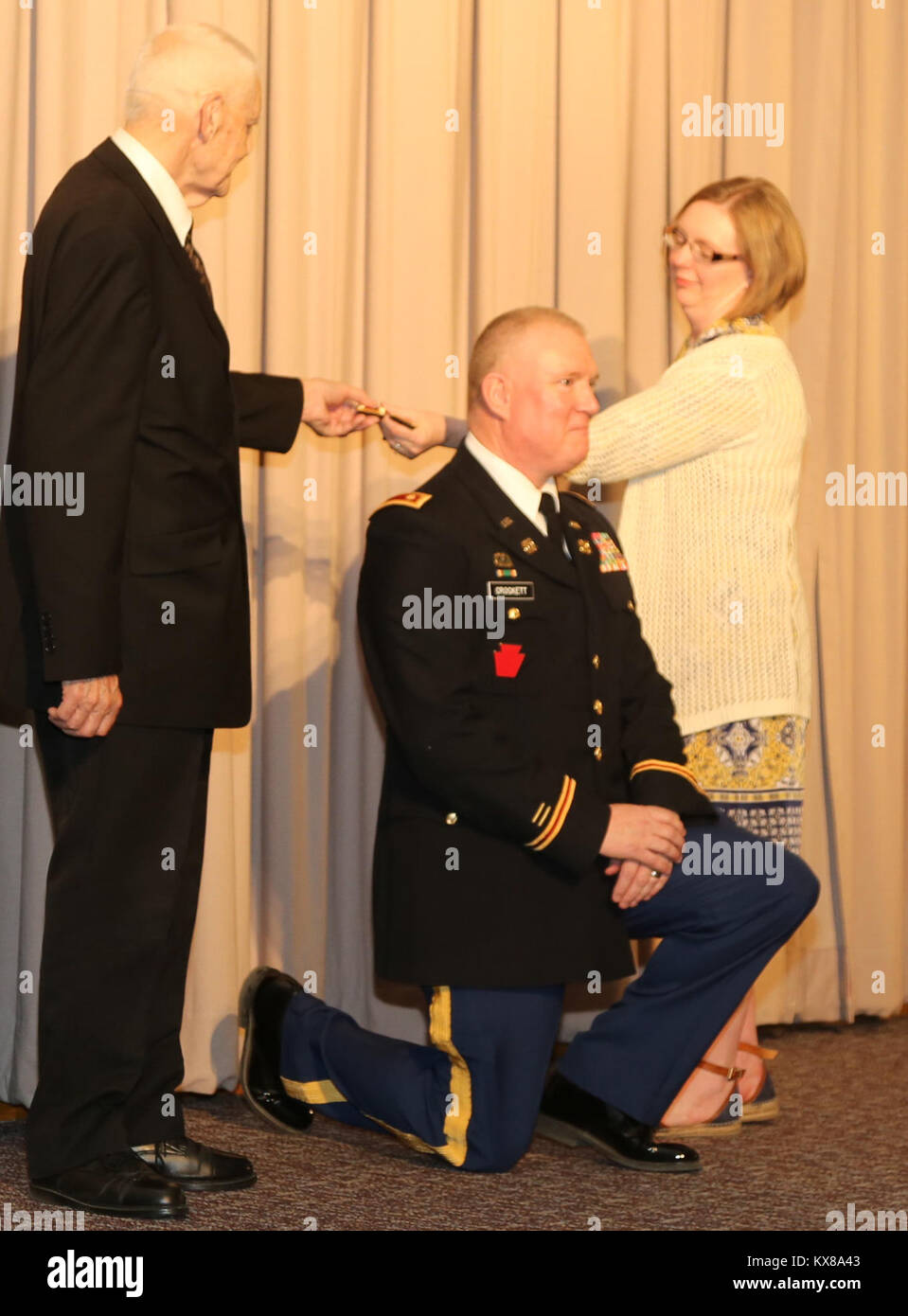 US military National Guard awards and promotion ceremony Stock Photo ...