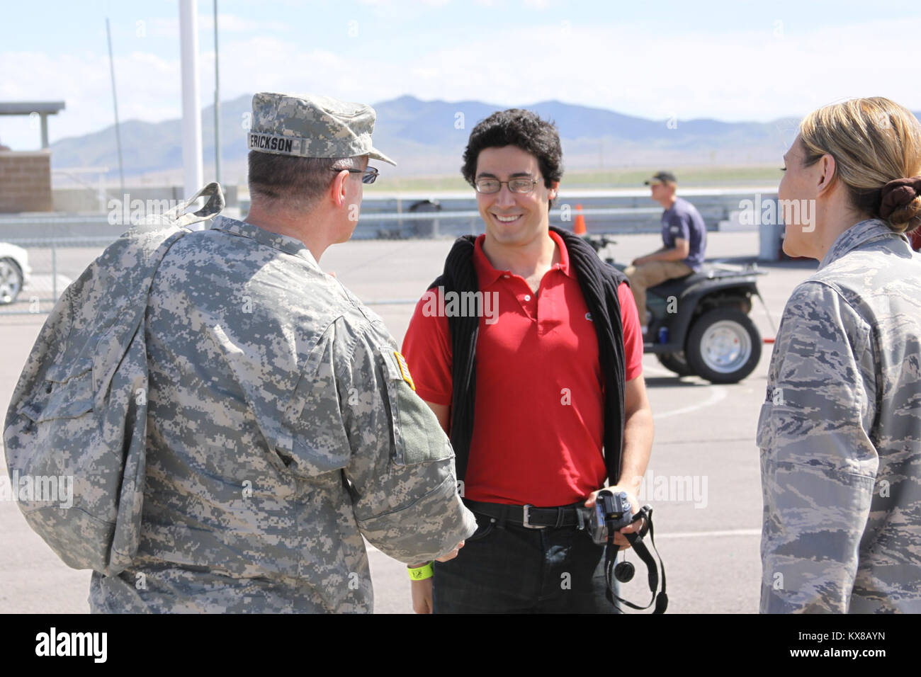 US Army National Guard personnel experience Indycar motor racing at ...