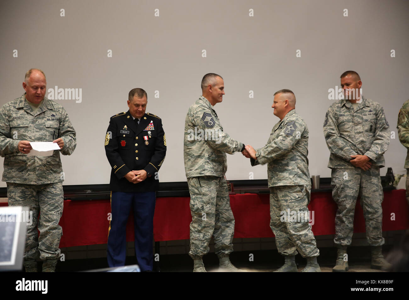 US military National Guard awards and promotion ceremony Stock Photo ...