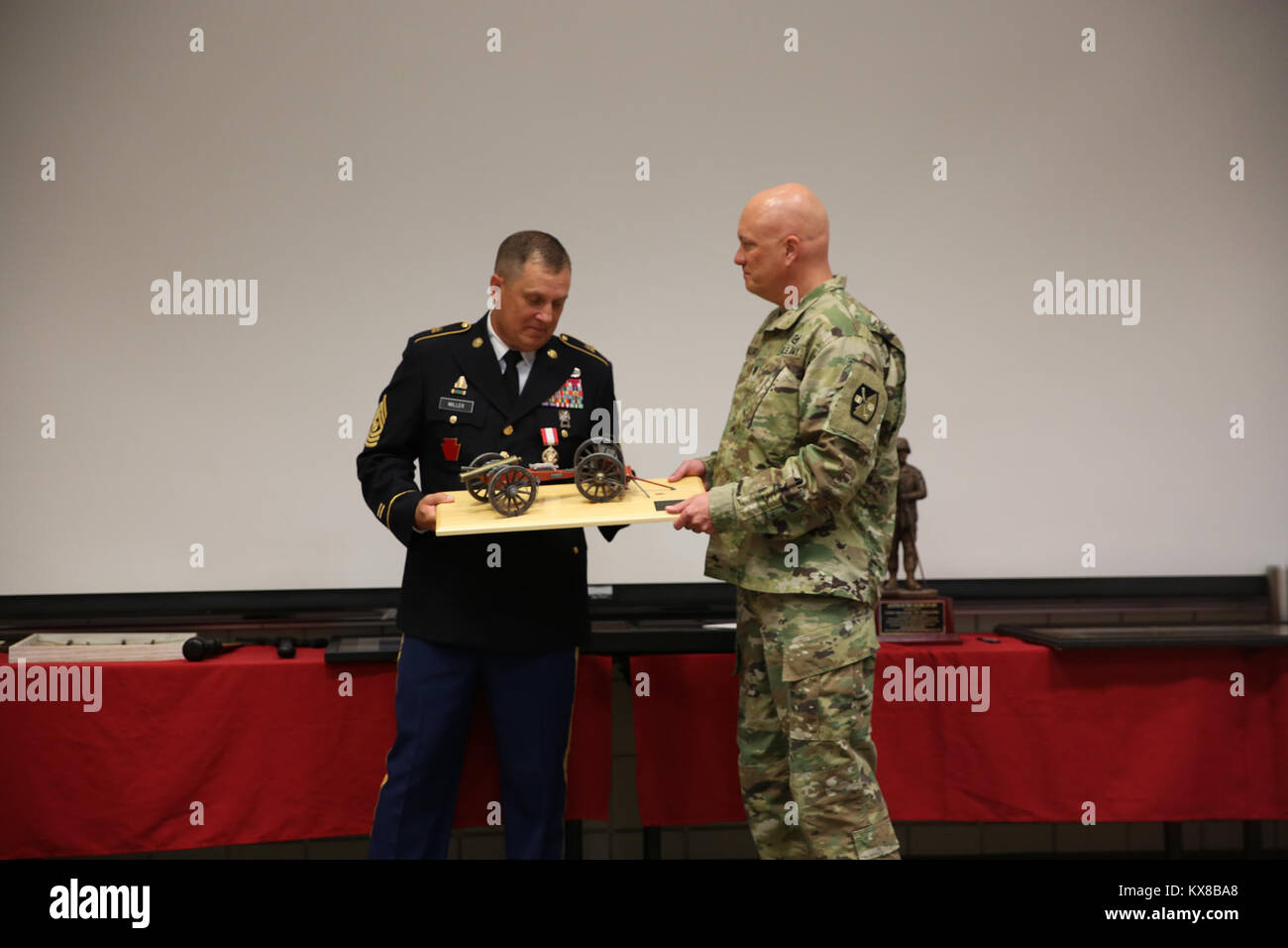 US military National Guard awards and promotion ceremony Stock Photo ...