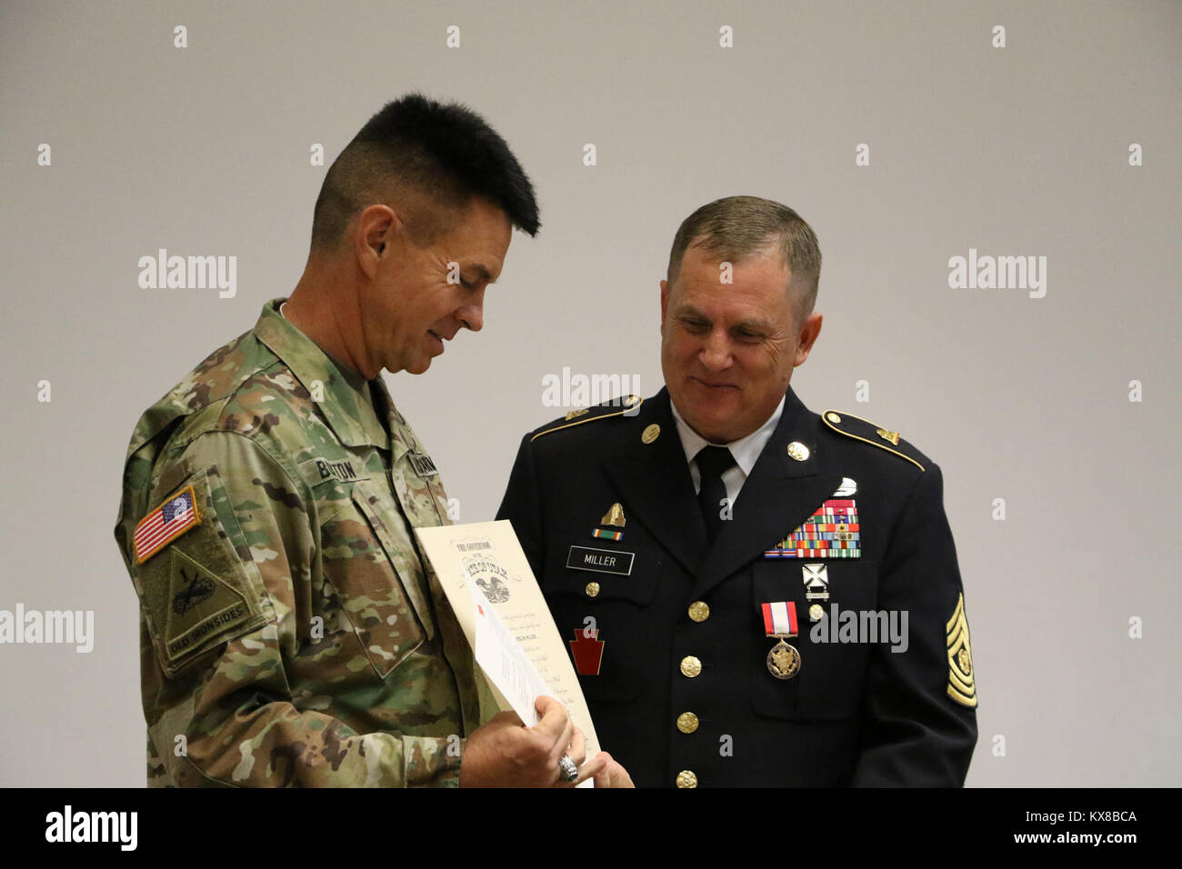 CSM Micheal Miller was celebrated at his retirement ceremony at the Draper Headquarters of the ...
