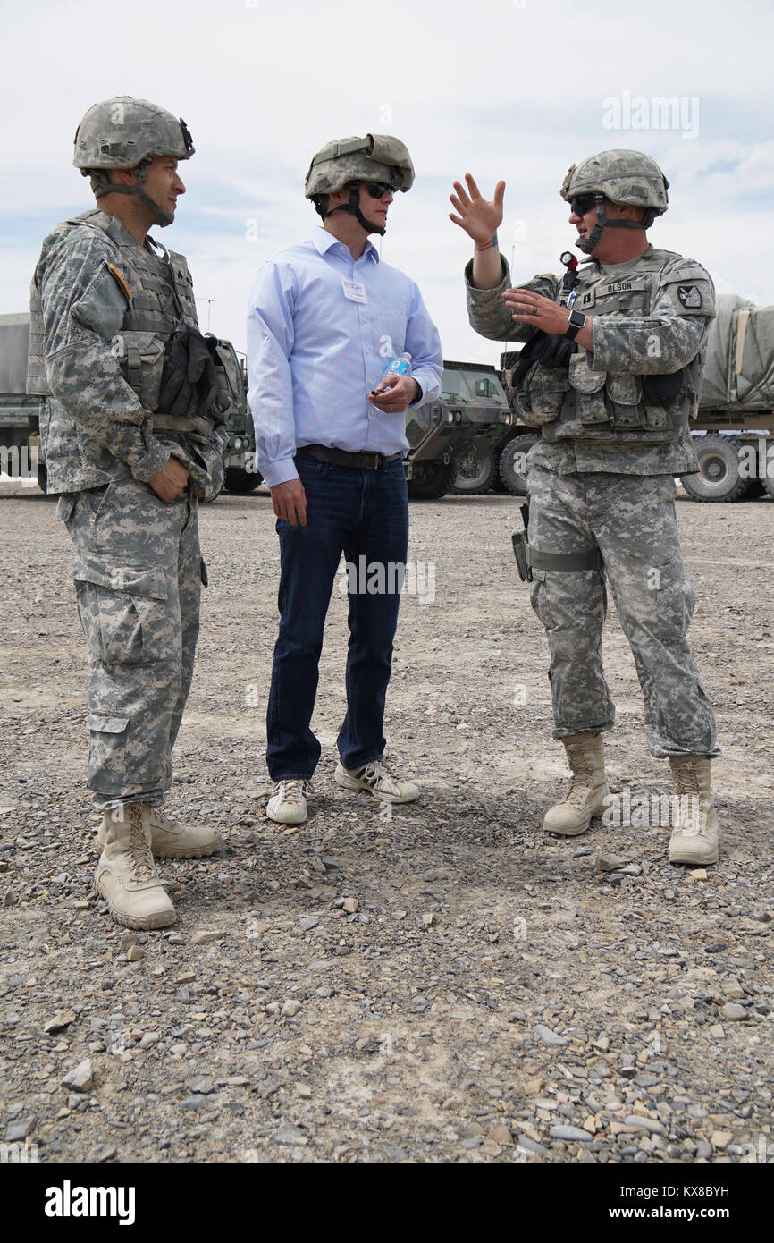 US Army National Guard military training with armored vehicle self ...