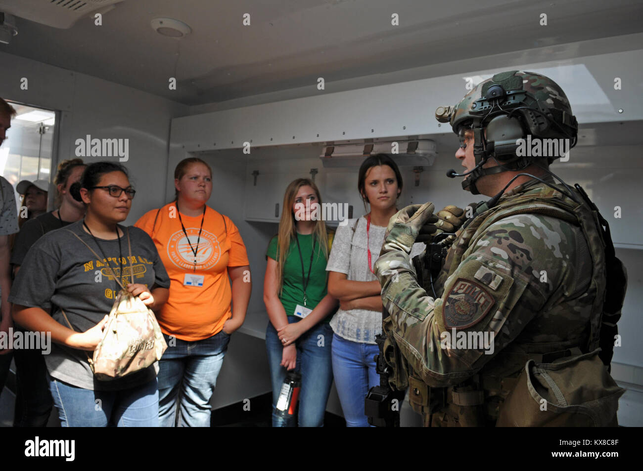 US Army National Guard demonstrations and engaging with civilian public ...