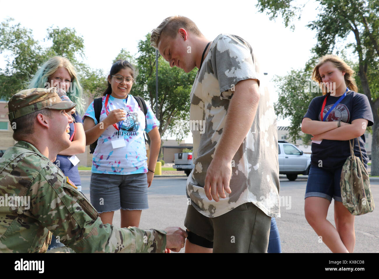 US Army National Guard demonstrations and engaging with civilian public ...