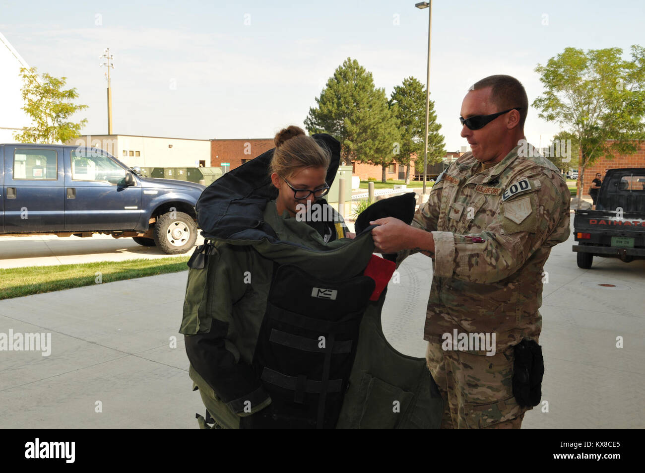 US Army National Guard military training and education. Demonstrating ...