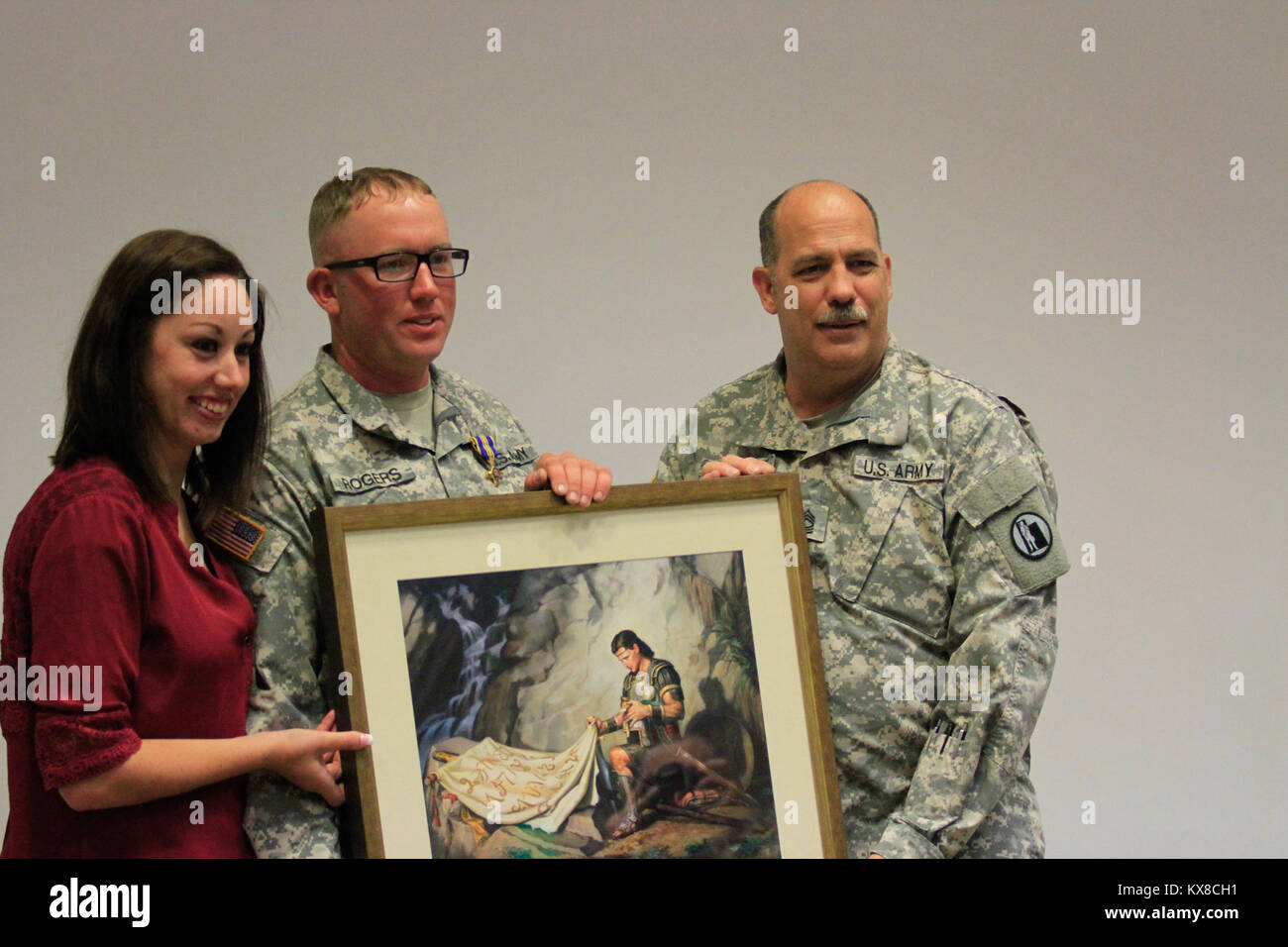 Sgt. Benjamin Rogers received the Utah Cross from Maj. Gen. Jefferson ...