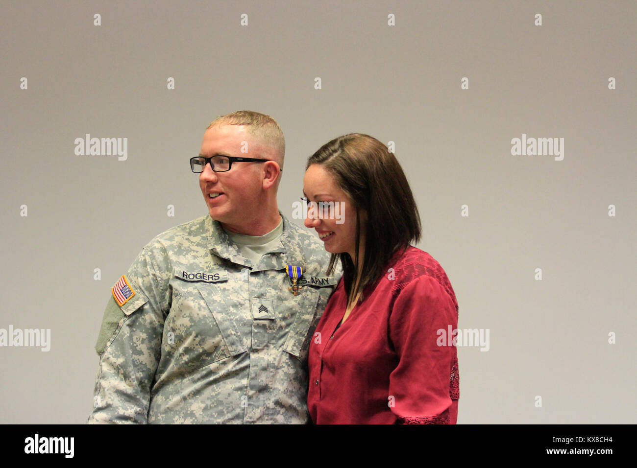 Sgt. Benjamin Rogers received the Utah Cross from Maj. Gen. Jefferson ...