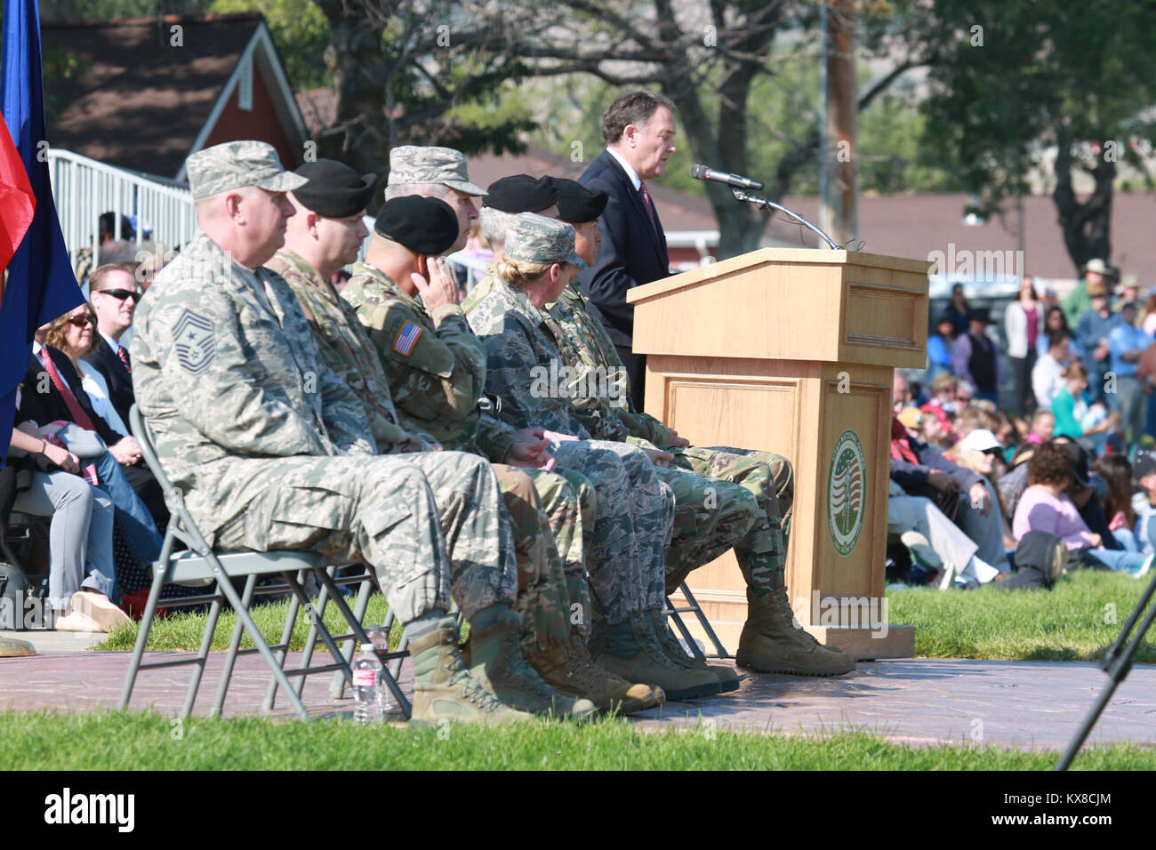 US Army National Guard parade and ceremony Stock Photo - Alamy